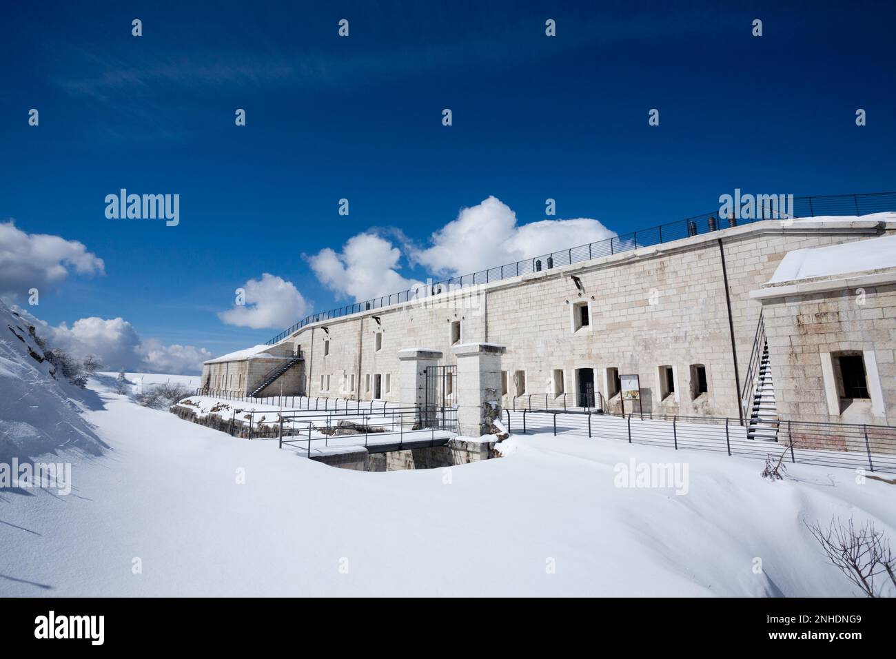 First world war fortified building, Lisser fort. Asiago plateau Stock ...