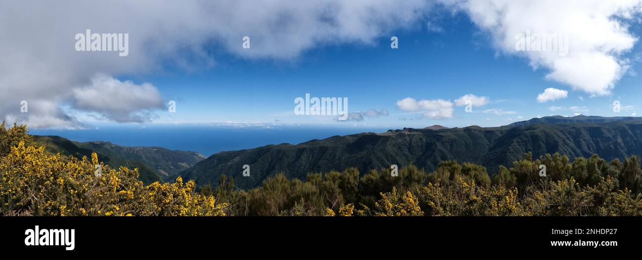 View from the Miradouro do Rabacal Stock Photo - Alamy