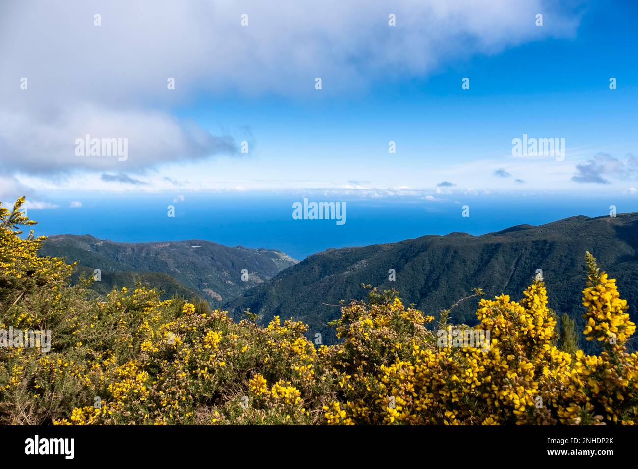 View from the Miradouro do Rabacal to the sea Stock Photo - Alamy