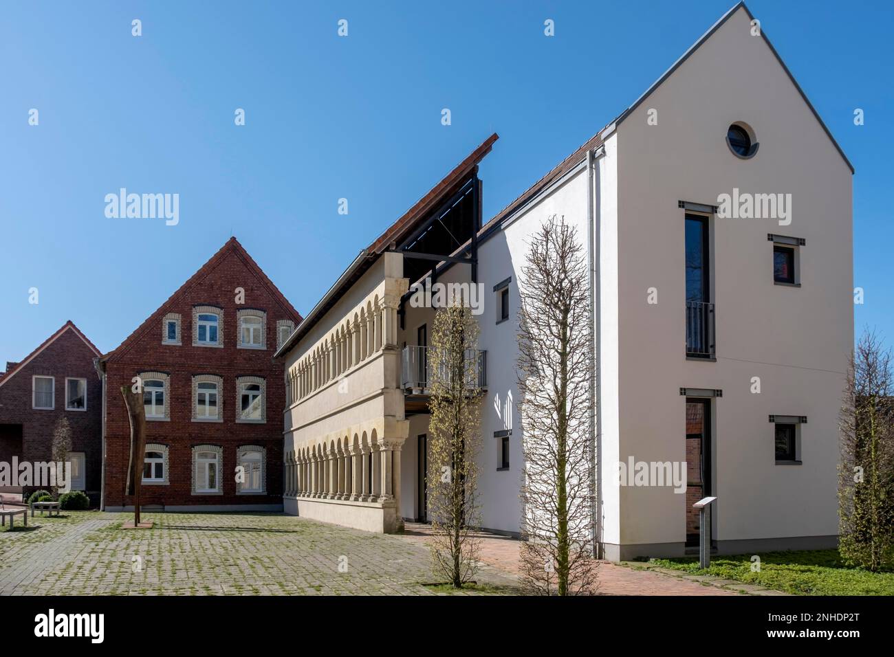 Dormitory, from the former Asbeck Abbey, Legden, Asbeck, Muensterland ...