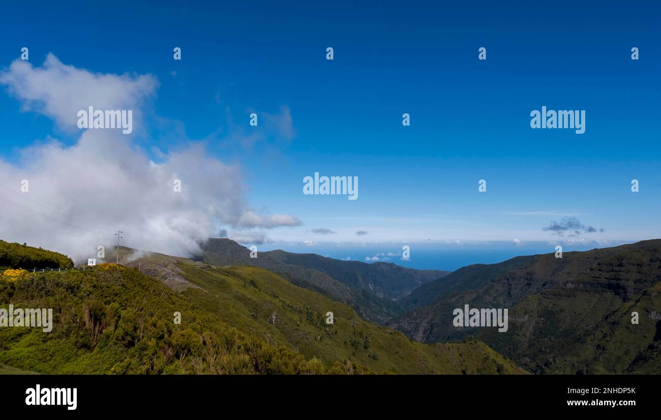 View from the Miradouro do Rabacal Stock Photo - Alamy