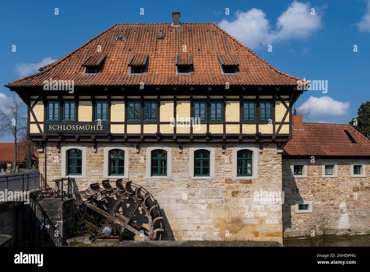Historic Castle Mill or Upper Mill, Burgsteinfurt Stock Photo - Alamy
