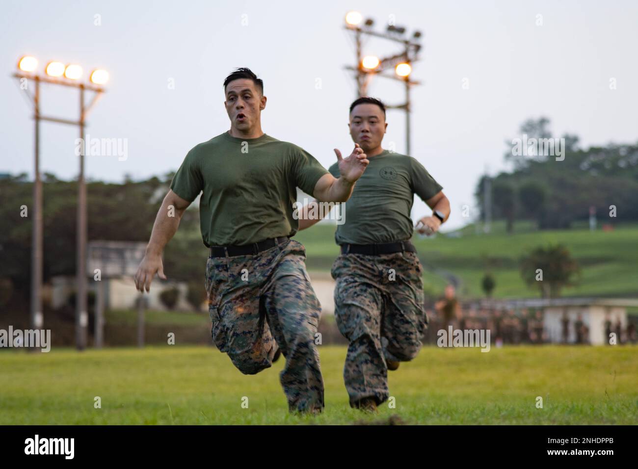 U.S. Marines with Headquarters Service Company, III Marine ...