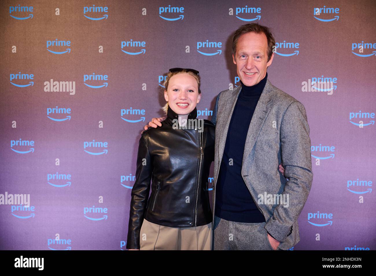 Berlin, Germany. 21st Feb, 2023. Actors Helena Zengel and Stephan ...