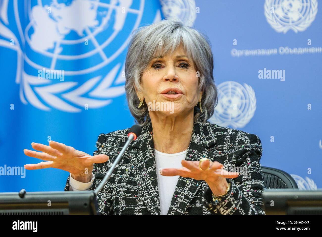 New York, Estados Unidos. 21st Feb, 2023. Jane Fonda, Atriz e ativista ...