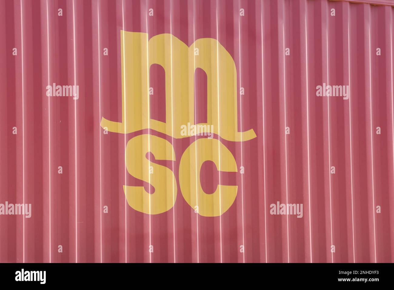 Mediterranean shipping company logo hi-res stock photography and images ...