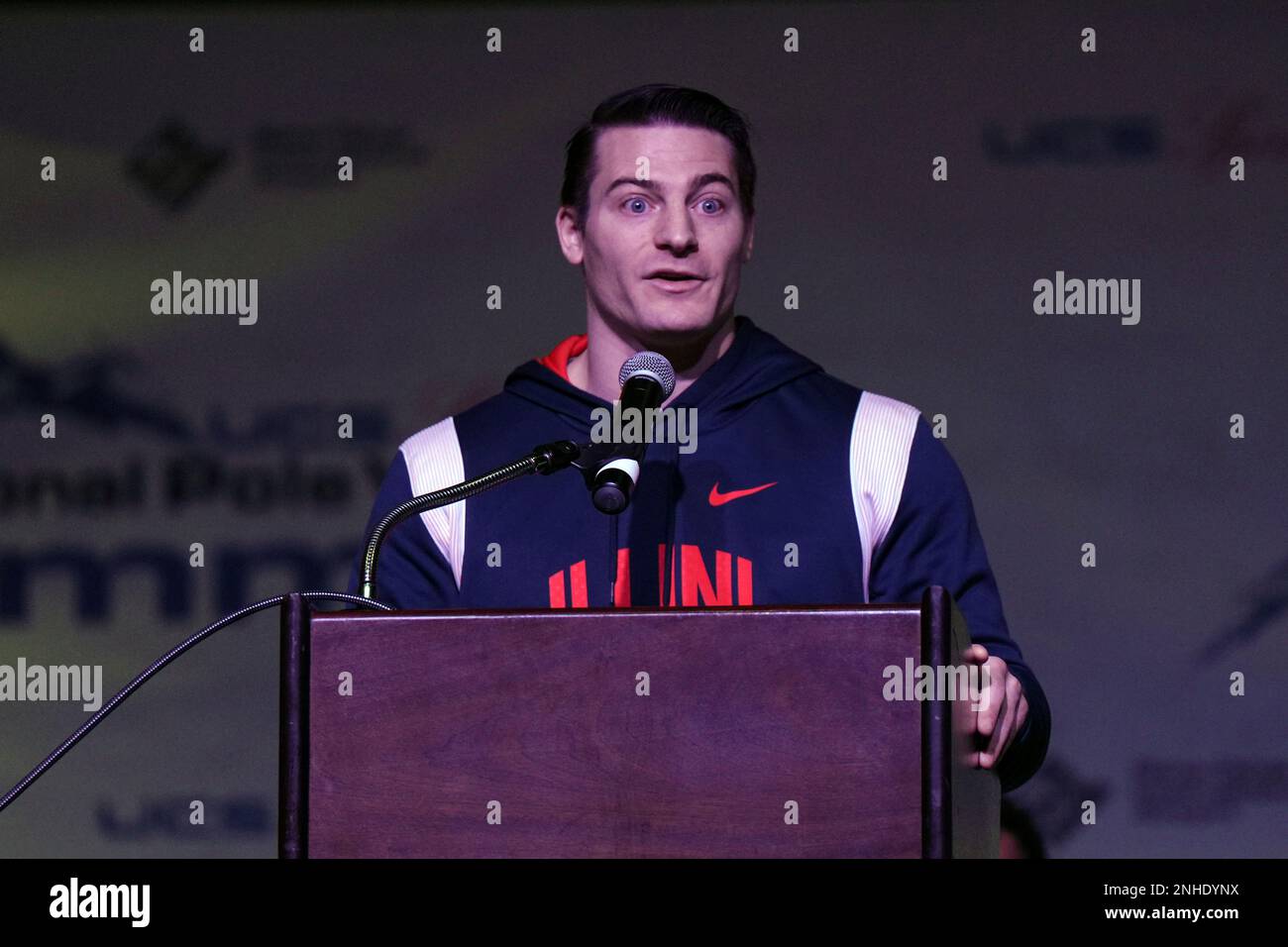 Matt Ludwig speaks during the opening session of the UCS Spirit ...