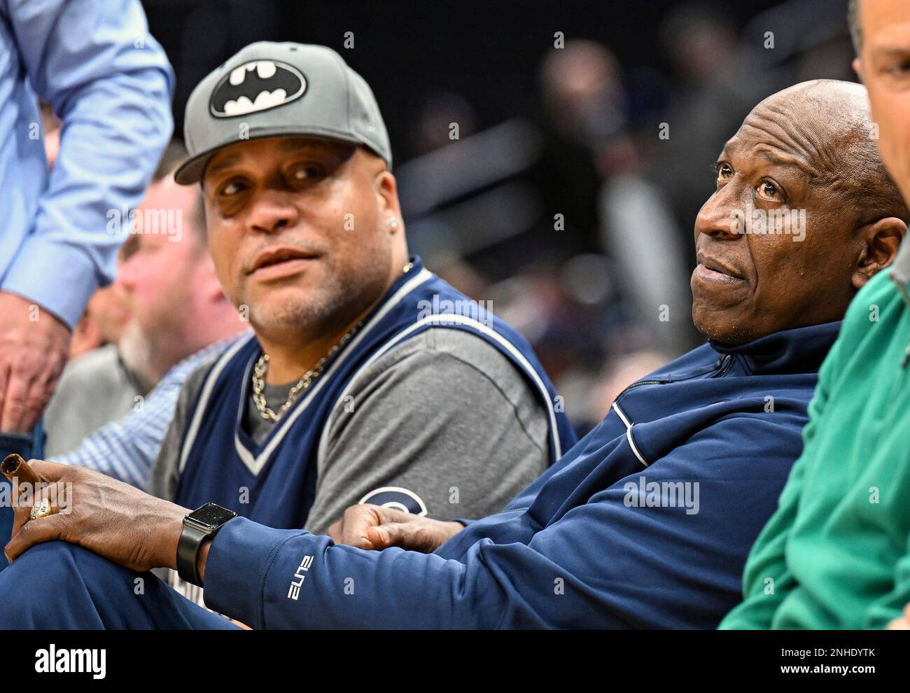 WASHINGTON, D.C. - JANUARY 10 : Former NFL player, Rick "Doc" Walker (R) attends the game ...