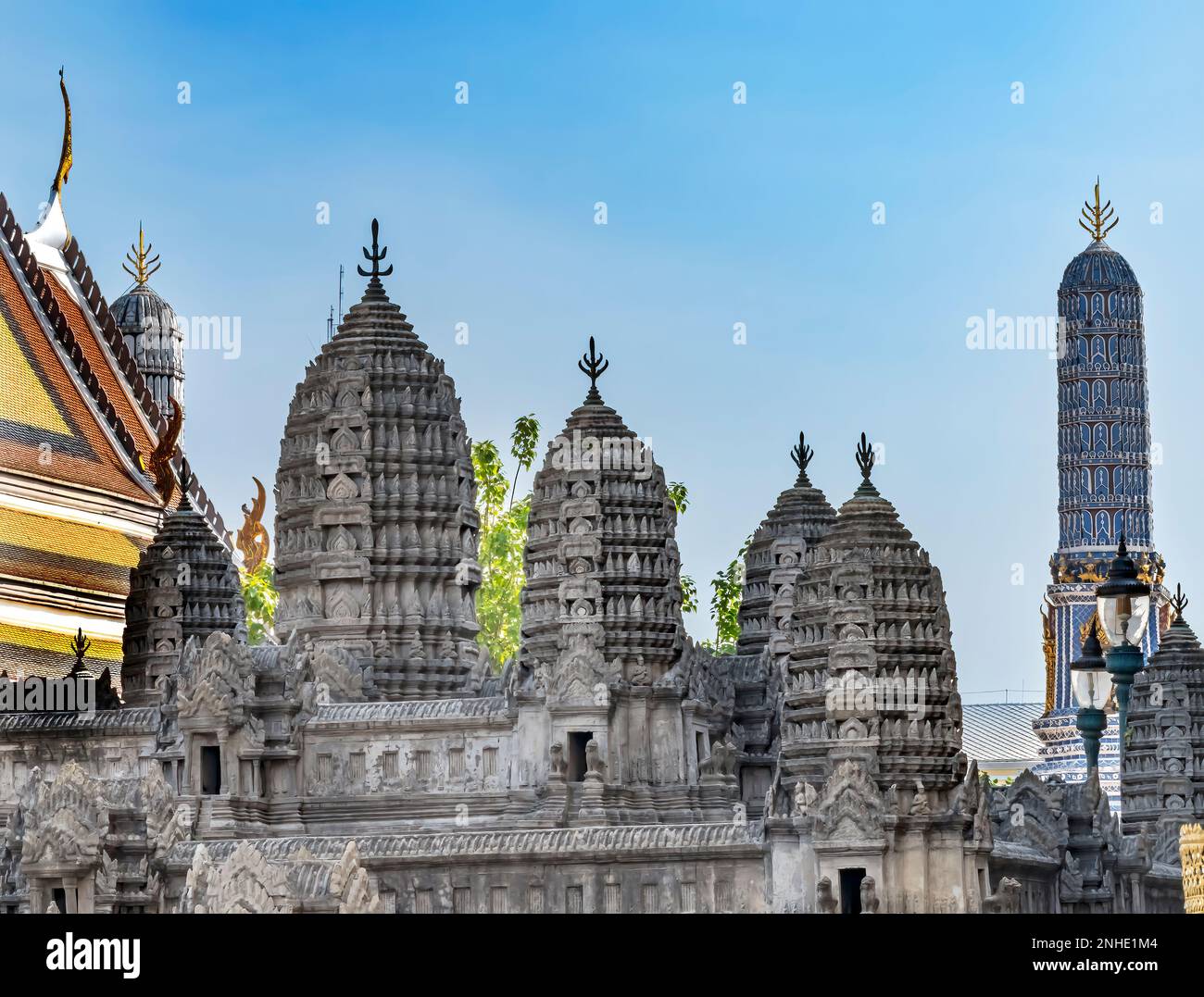 Ankor Wat Model Towers Grand Palace Bangkok Thailand Ankor Temple in ...