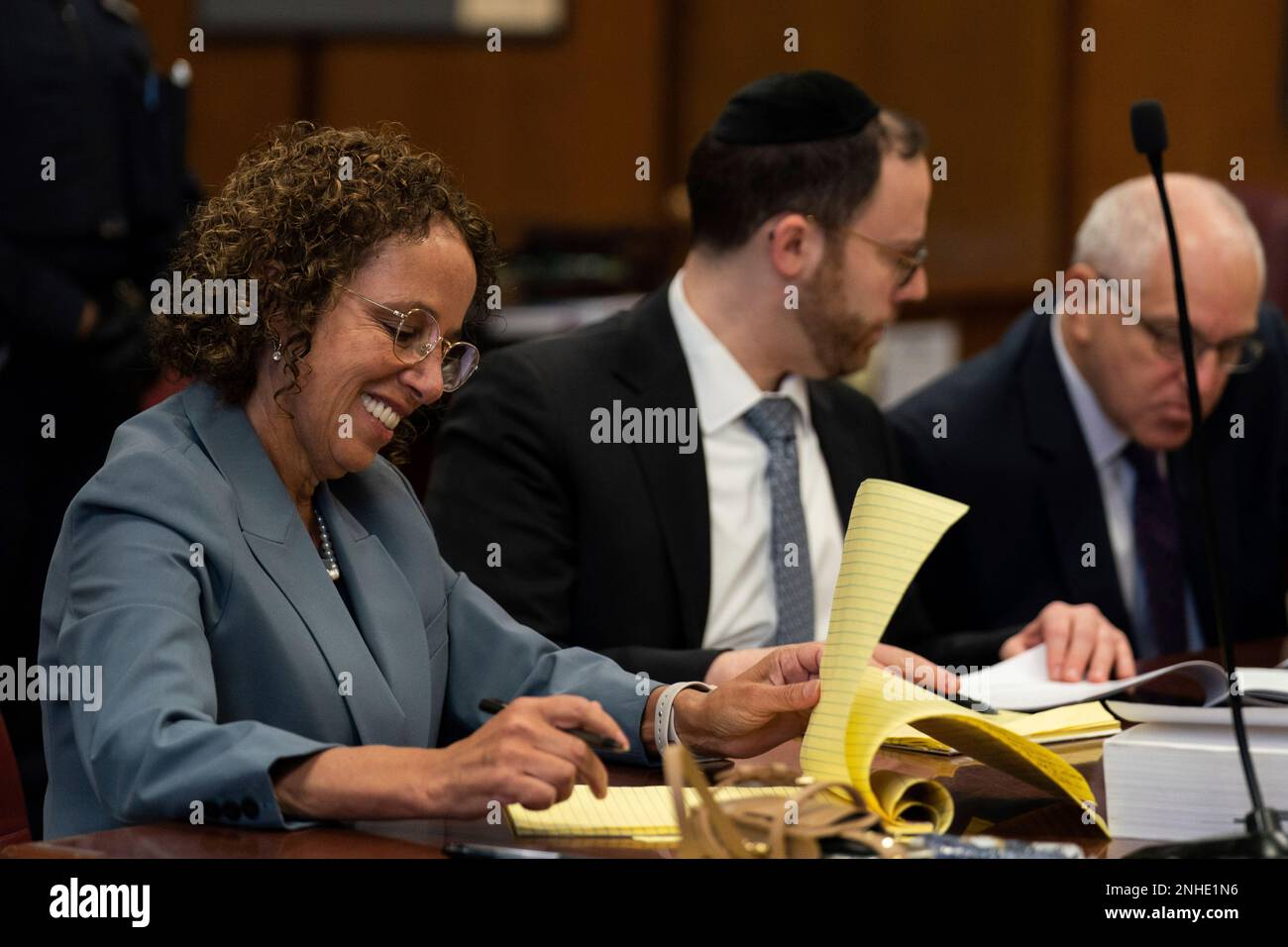 Trump Organization Attorney Susan Necheles, left, sits during the ...