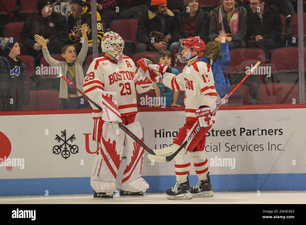 BOSTON, MA - JANUARY 11: Boston University Terriers goaltender Drew ...