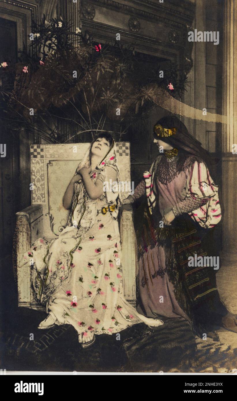 The celebrated french actress SARAH BERNHARDT ( Paris 1844 - 1923 ) in ...