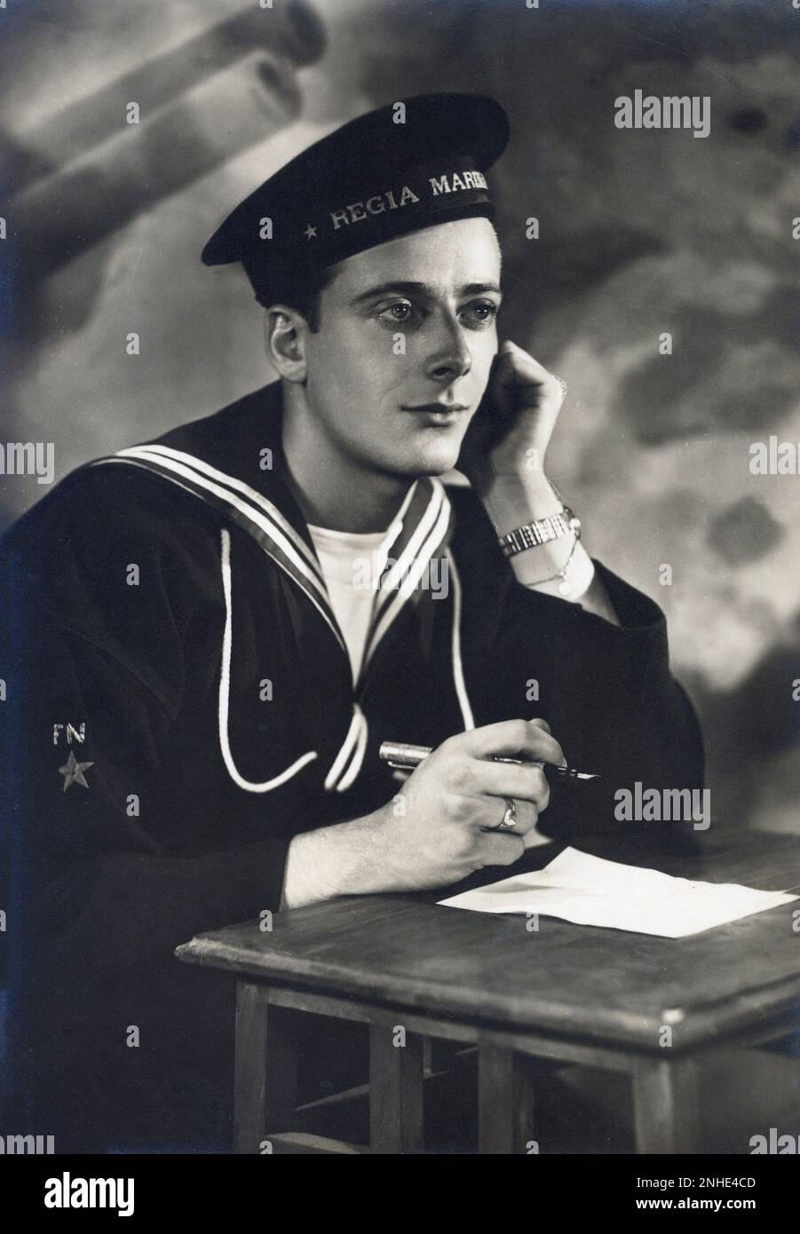 1942 ca. , Italy : Popular postcard with a italian sailor - FASCISMO ...