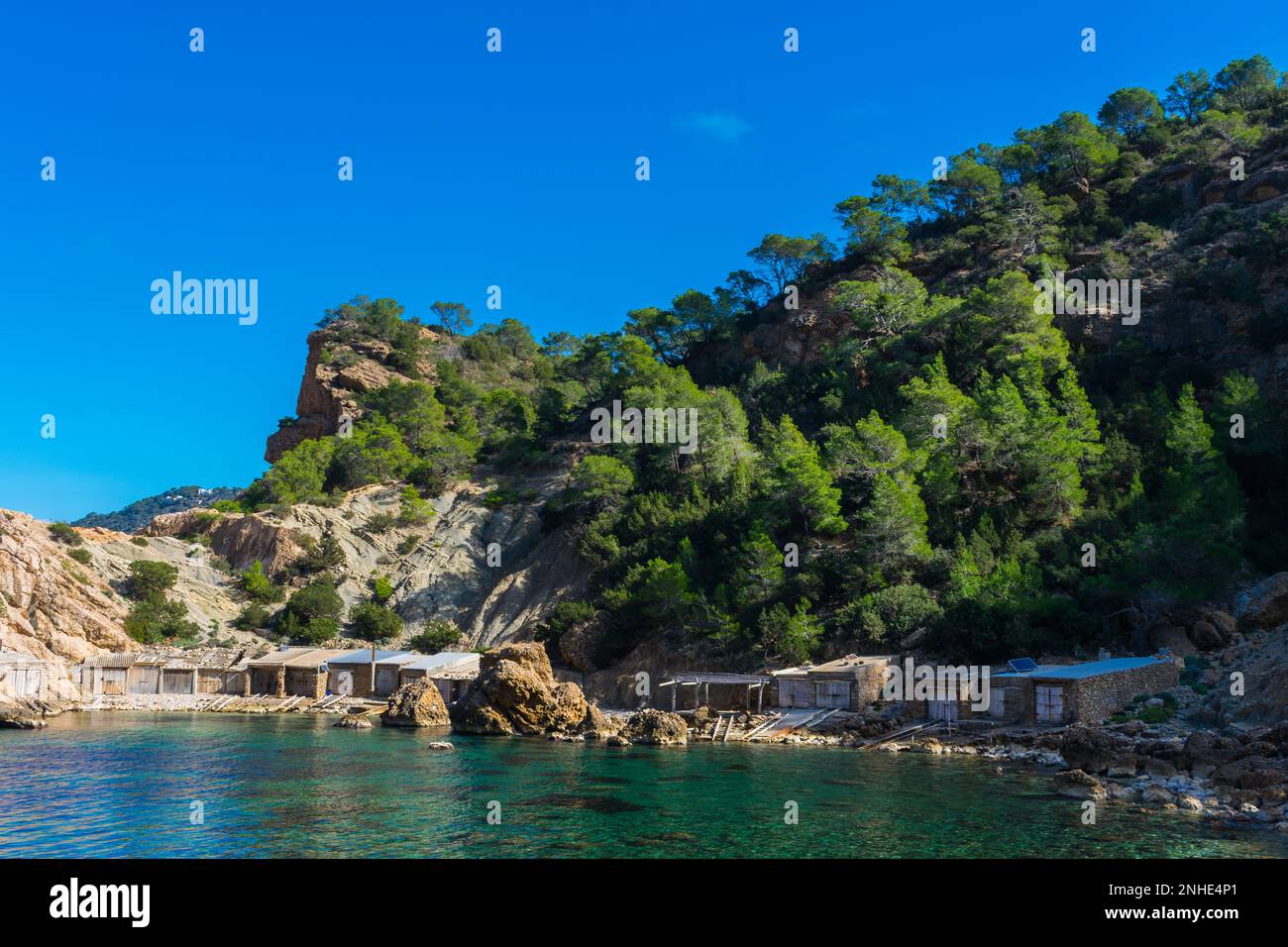 Portixol bay of Ibiza Stock Photo - Alamy