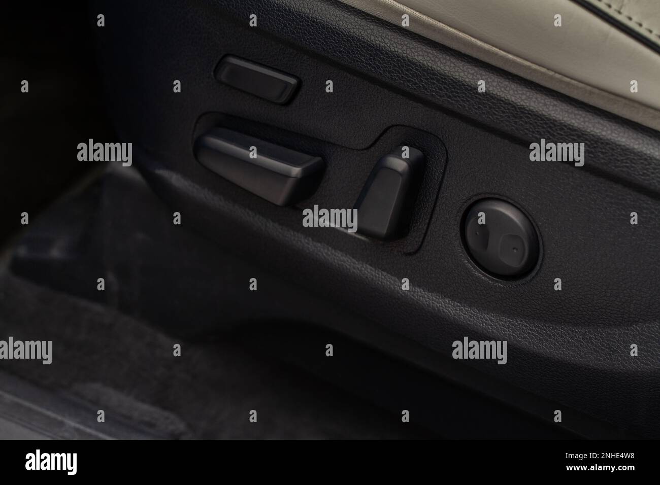 Modern car seat switch Stock Photo - Alamy