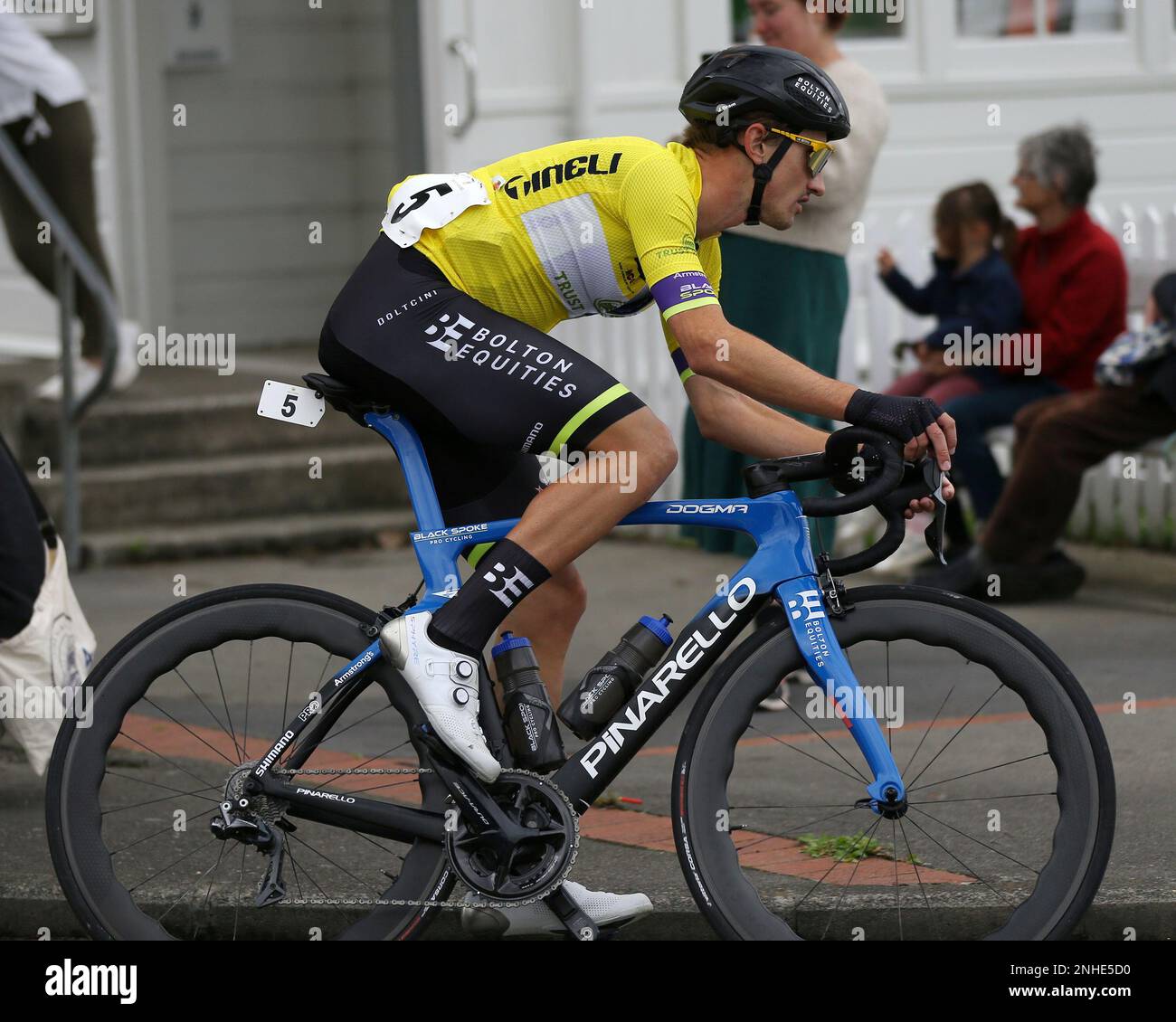 James Oram, of New Zealand, at the New Zealand Cycle Classic 2023, on ...