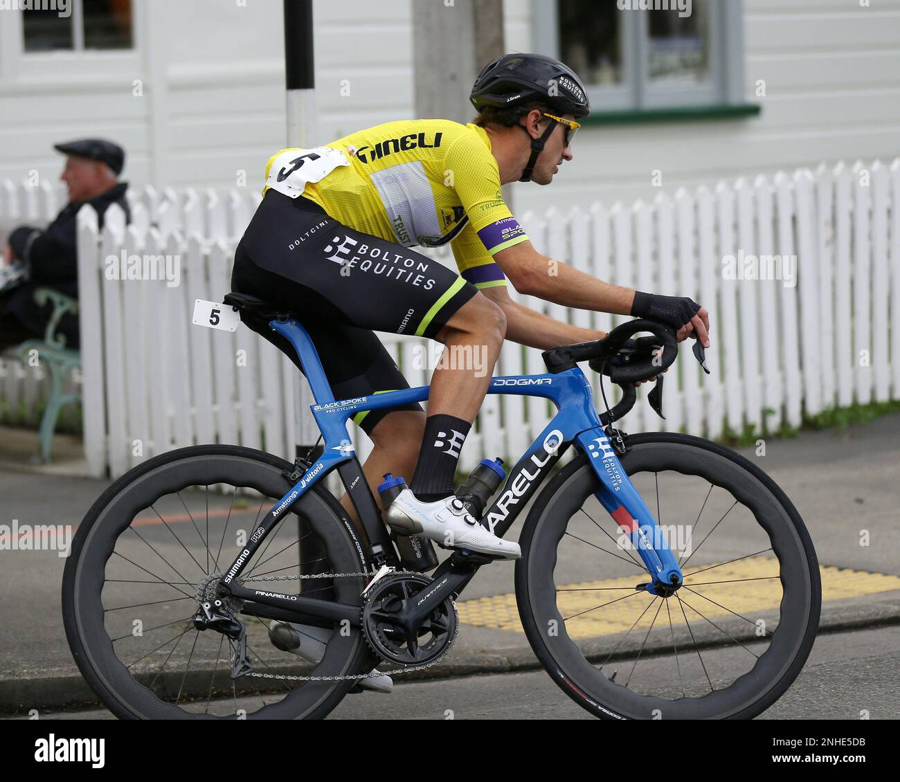 James Oram, of New Zealand, at the New Zealand Cycle Classic 2023, on ...
