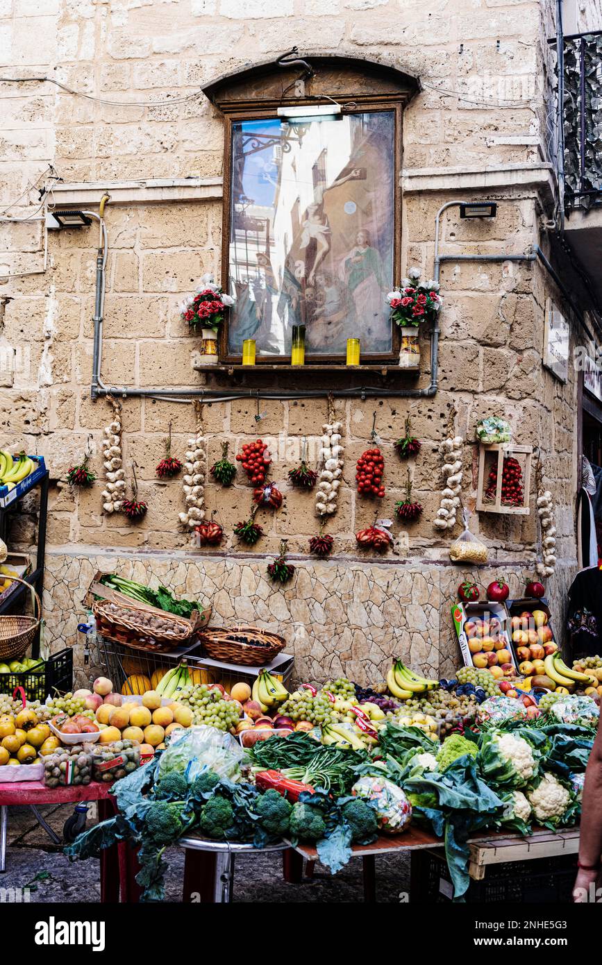 Vegetable stall, Bari, Puglia, Italy Stock Photo - Alamy