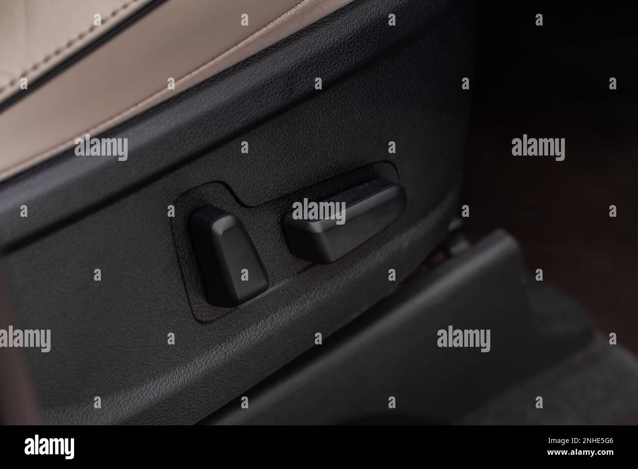 Modern car seat switch Stock Photo - Alamy