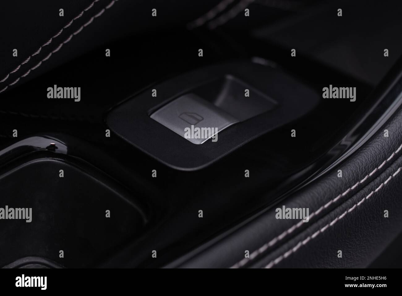 Car window control panel. Automatic power window up and down button ...