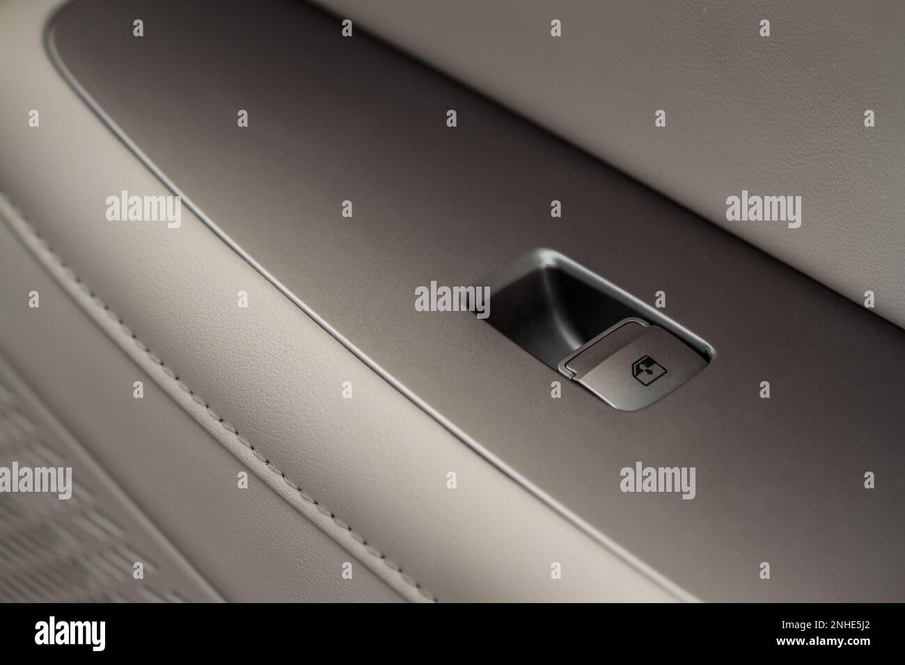 Car window control panel. Automatic power window up and down button ...