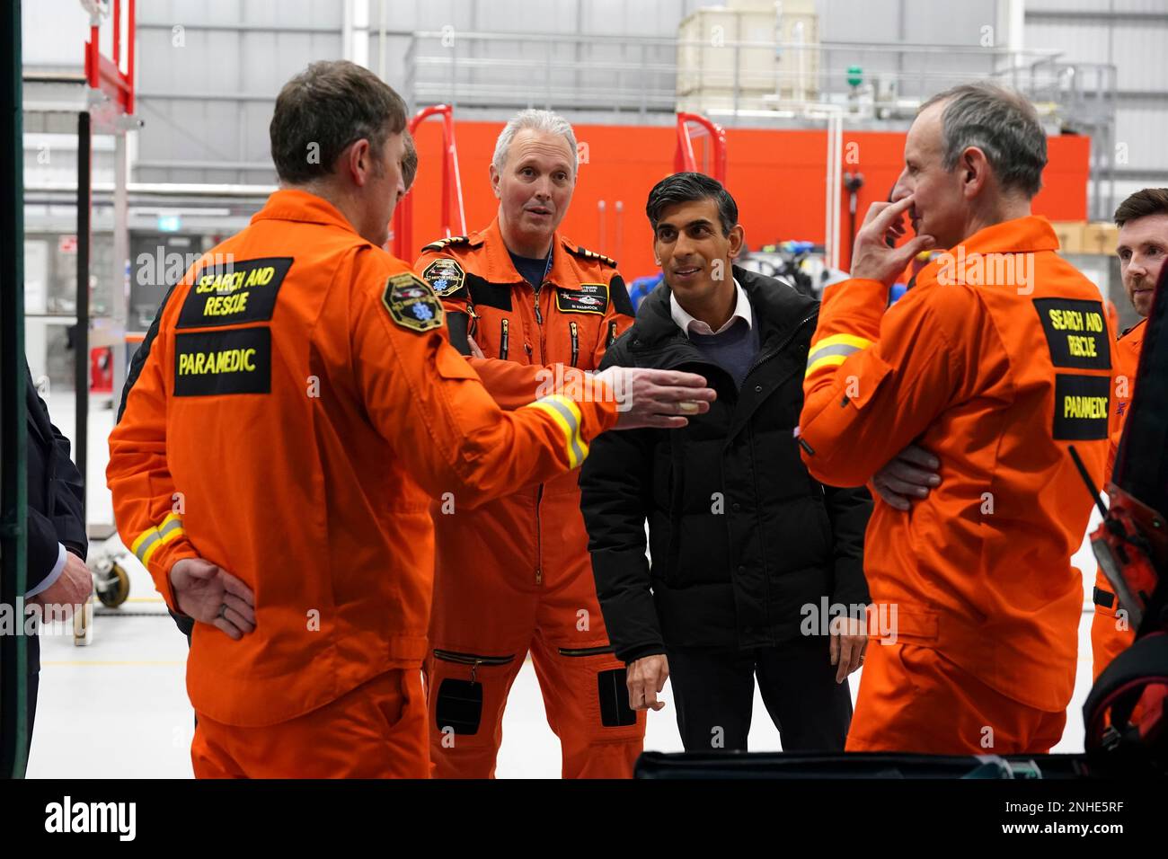 Britain's Prime Minister Rishi Sunak meets with Captain Simon Hammock ...