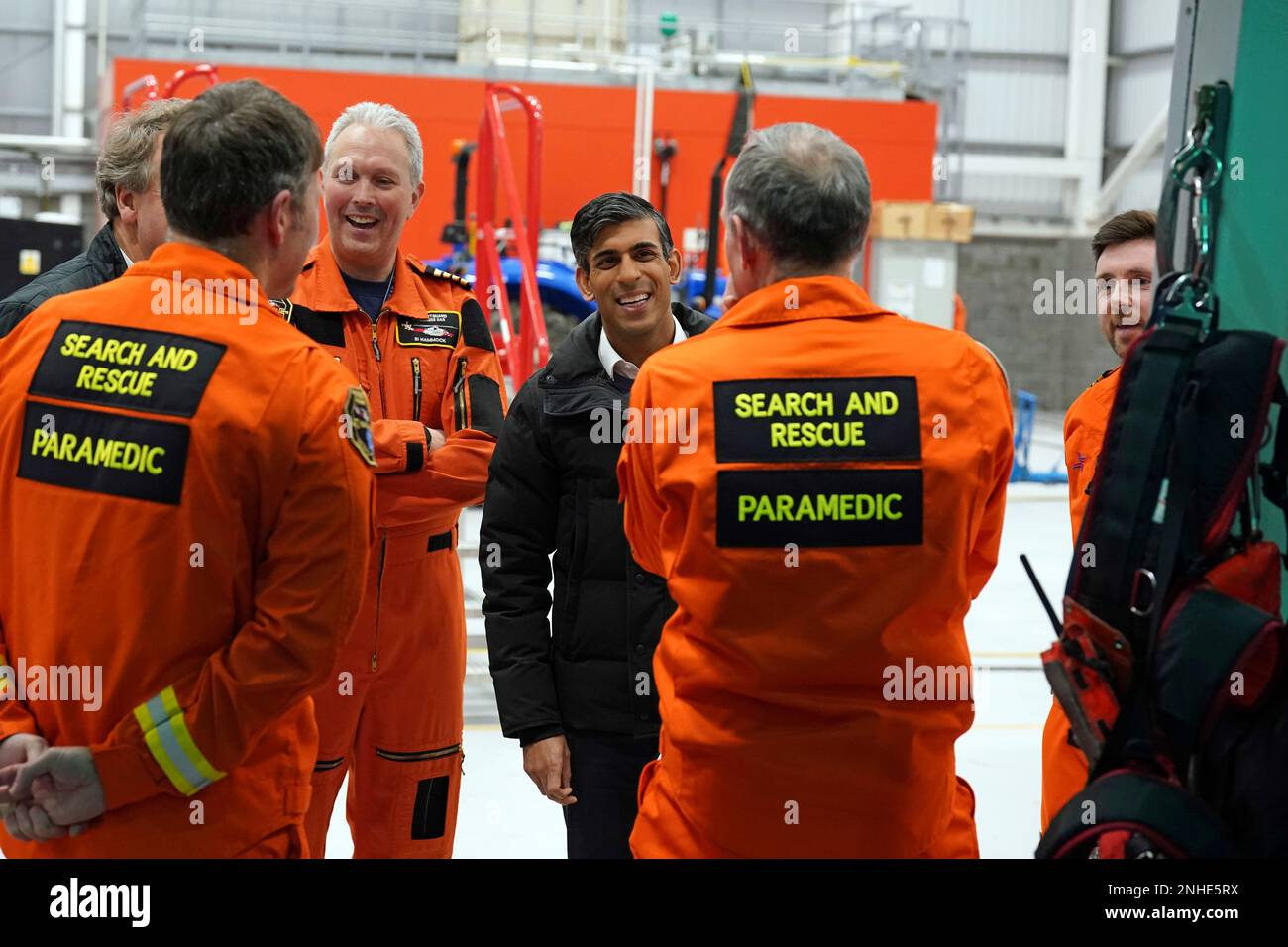 Britain's Prime Minister Rishi Sunak meets with Captain Simon Hammock ...