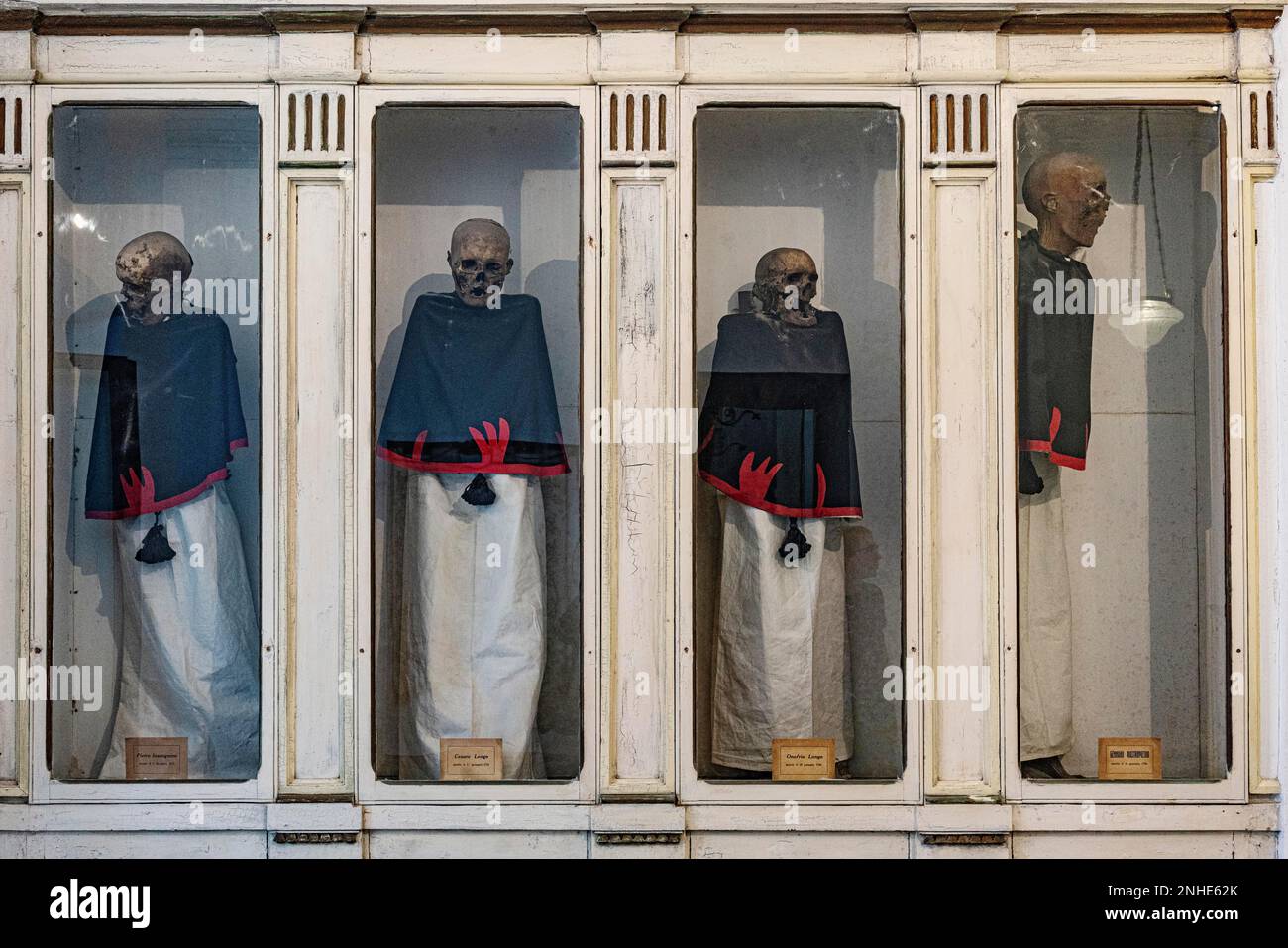Mummified monks in the Chiesa Rettoria Santa Maria del Suffragio, del ...