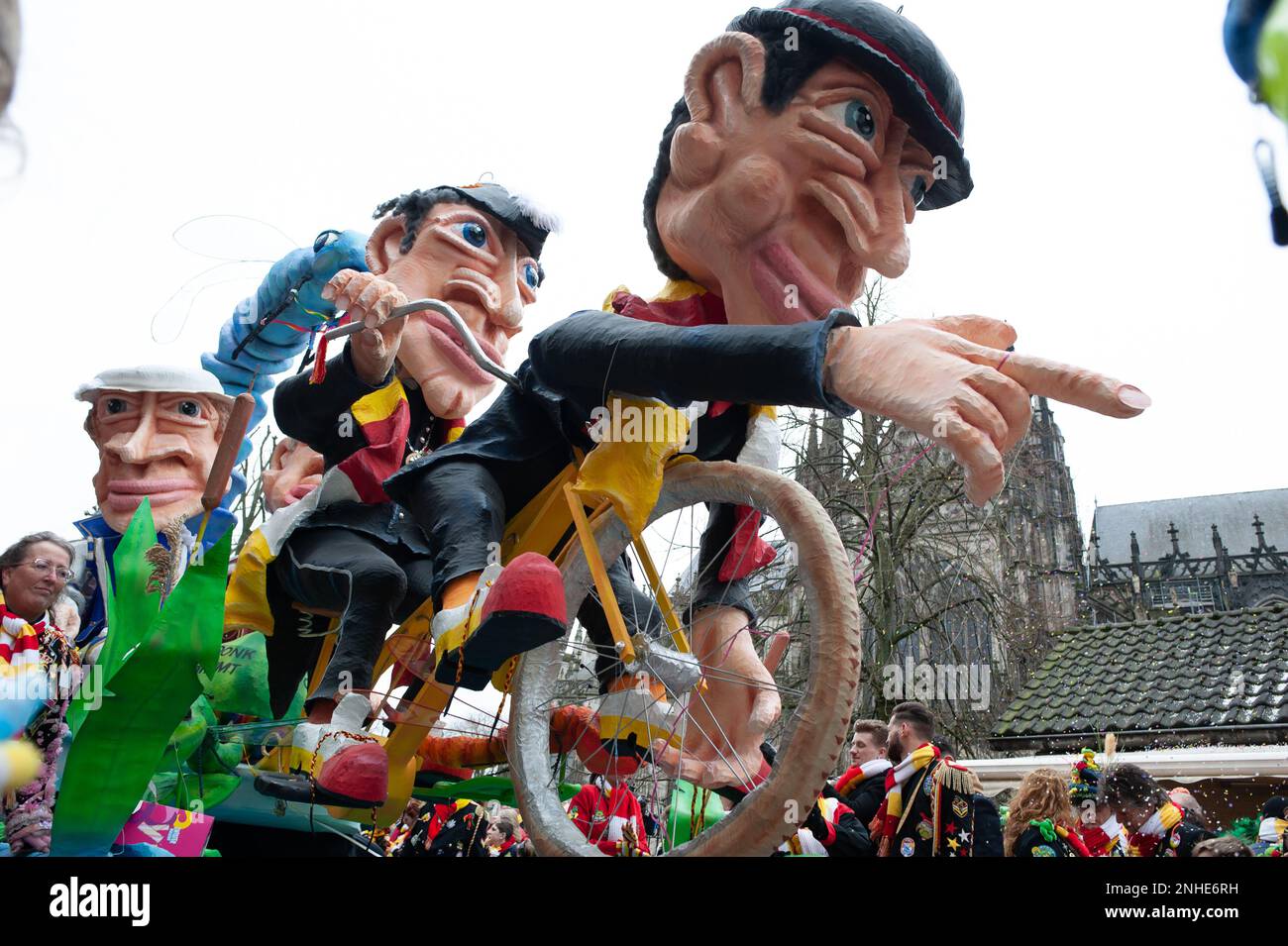 Den Bosch, Netherlands. 20th Feb, 2023. A float of the Carnival parade ...