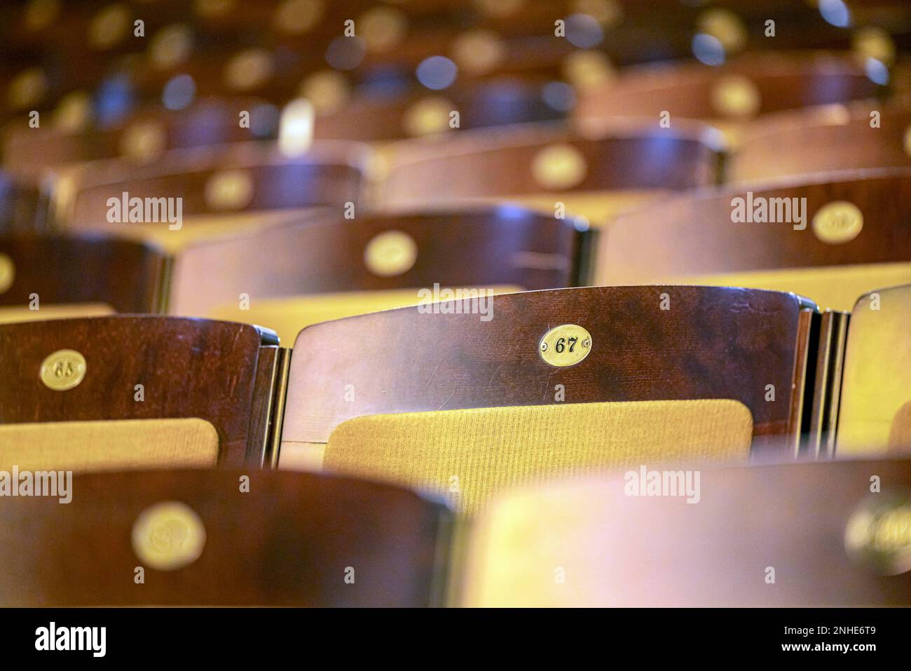 Seating in the Theaterhaus Stuttgart, numbered seats, Baden ...
