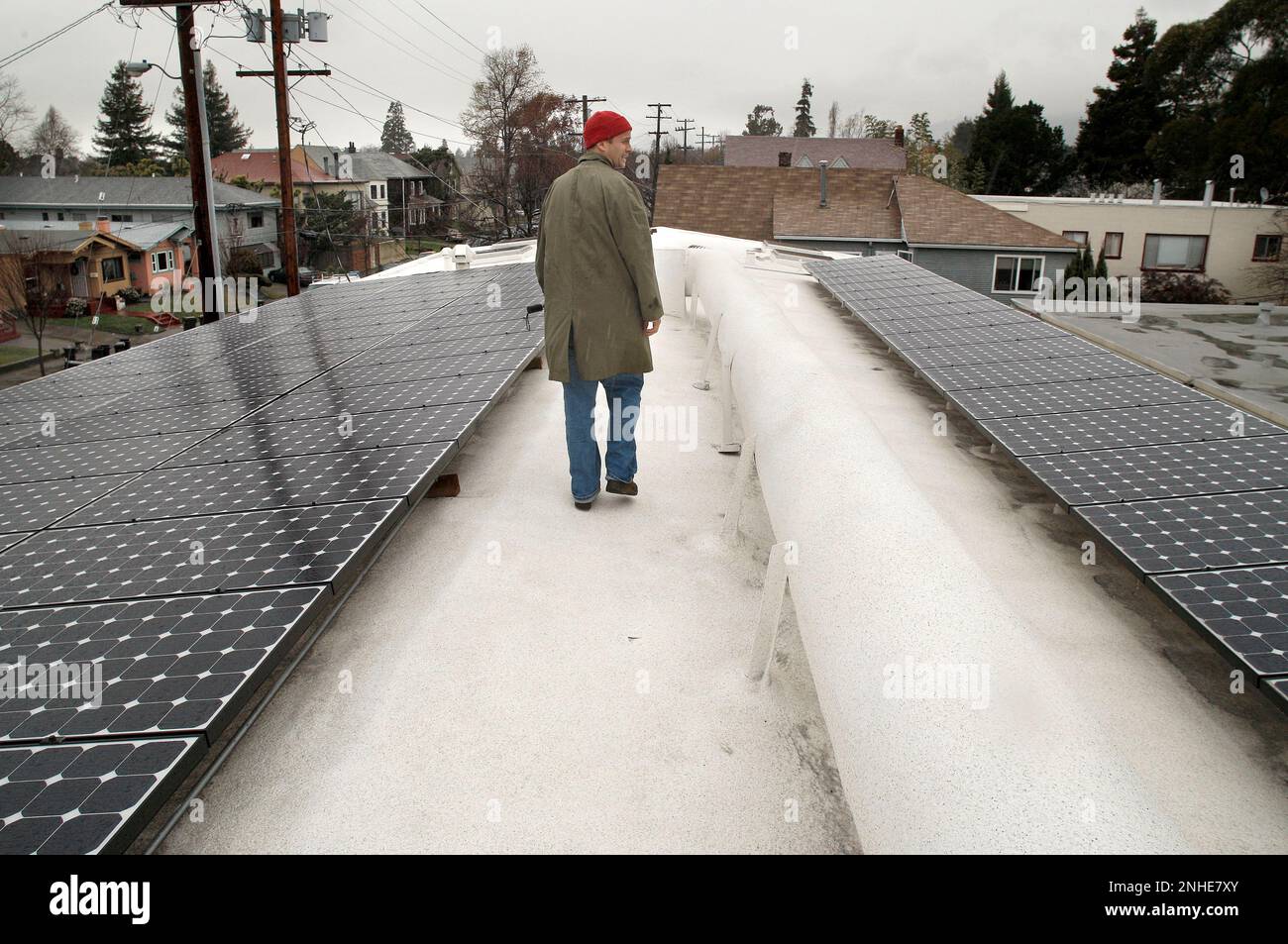 Shotgun Thearter Artistic Director, Patrick Dooley, walks the roof of ...