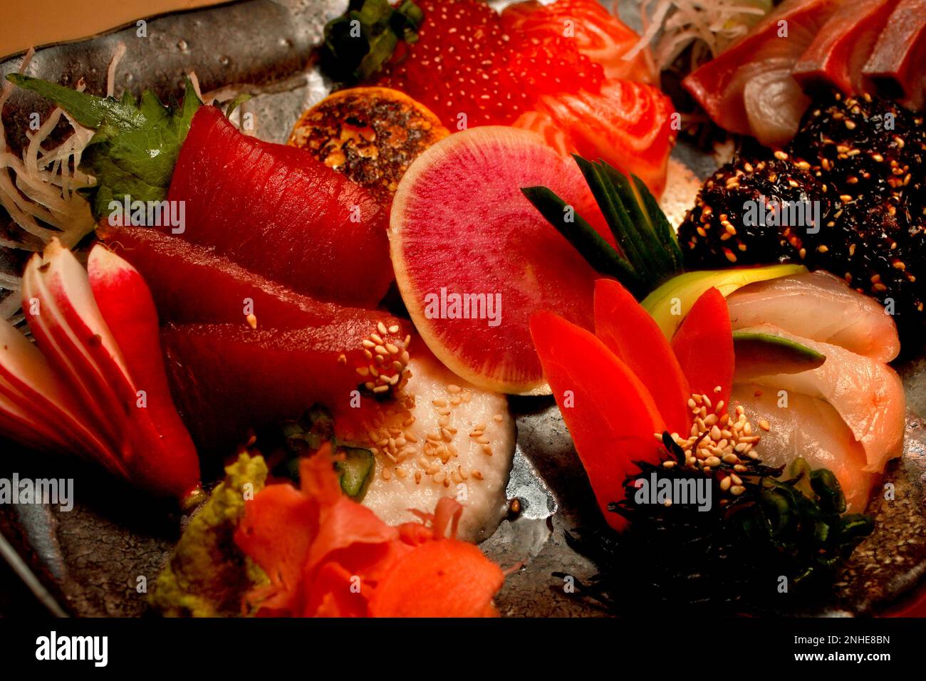 Sashimi Sampler at "Nombe", a small plate Japanese restaurant, on ...