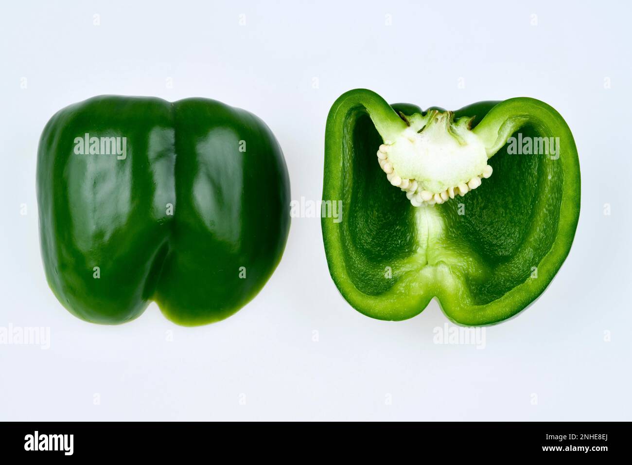Green pepper (Capsicum) annuum Stock Photo - Alamy