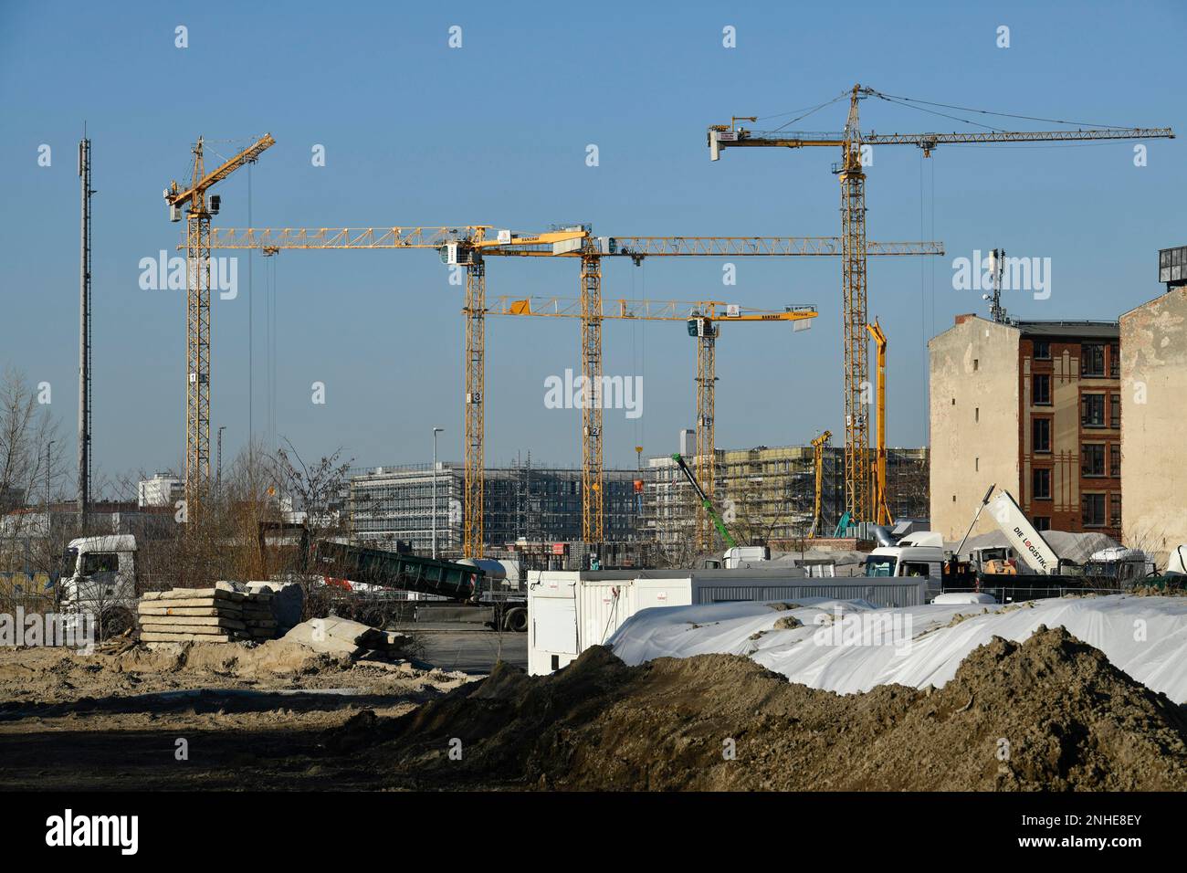 New development area, Heidestrasse, Mitte, Berlin, Germany Stock Photo ...