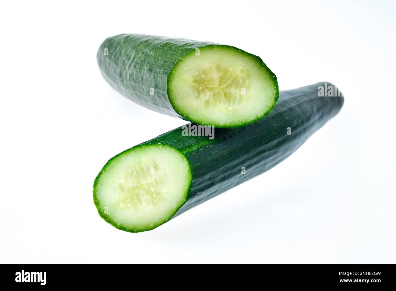 Cucumber half hi-res stock photography and images - Alamy