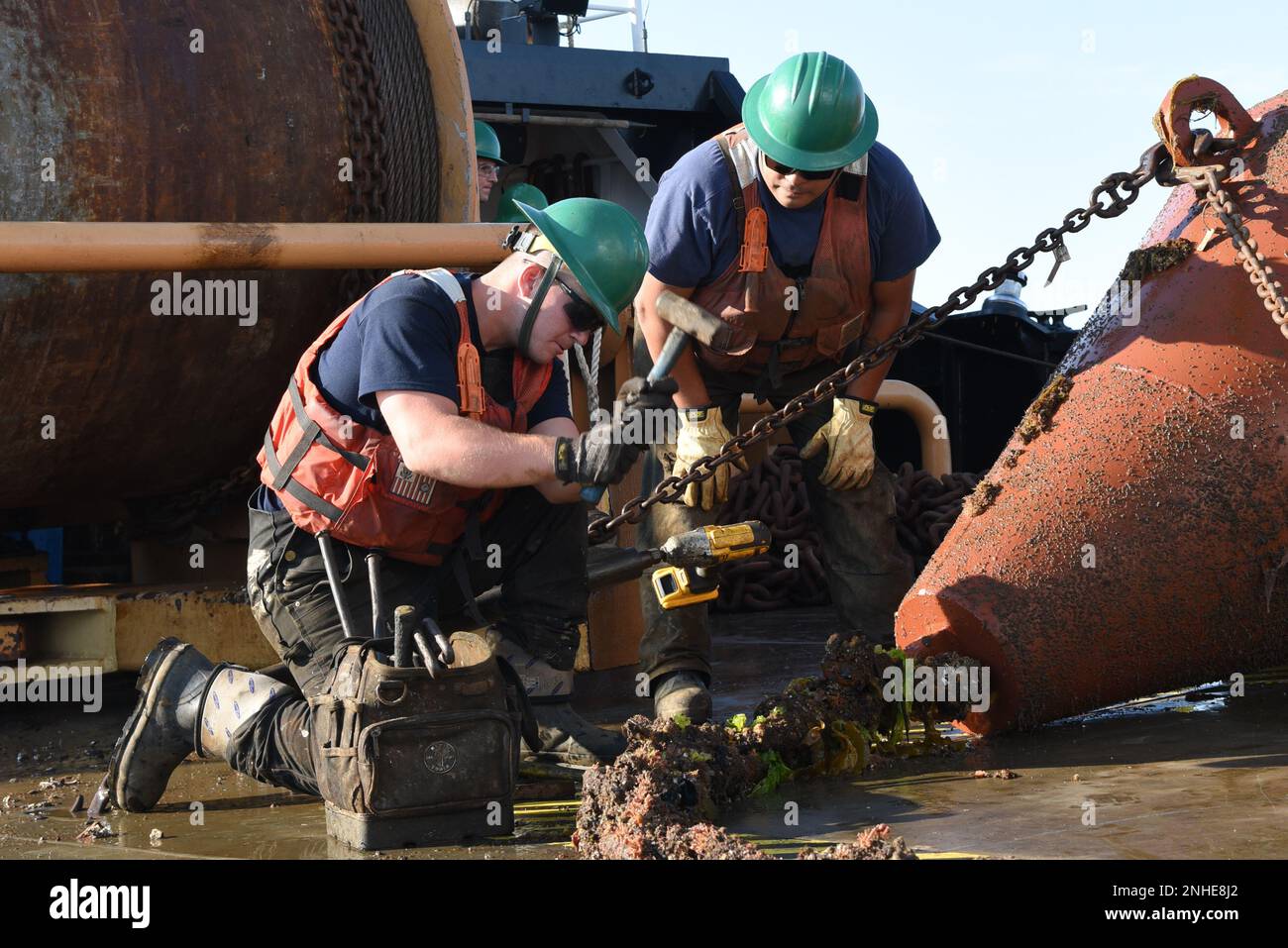 Coast Guard Cutter Marcus Hanna crewmembers, Petty Officer 1st Class ...