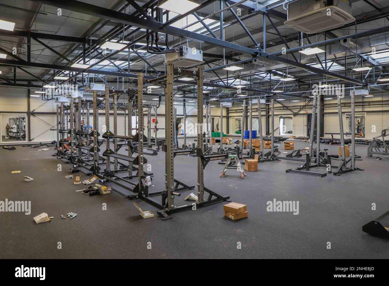 New functional fitness equipment is in the process of being installed ...