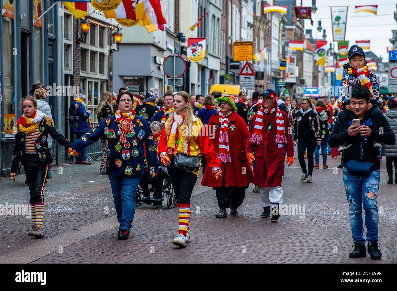 Den Bosch, Netherlands. 20th Feb, 2023. People from everywhere are seen ...