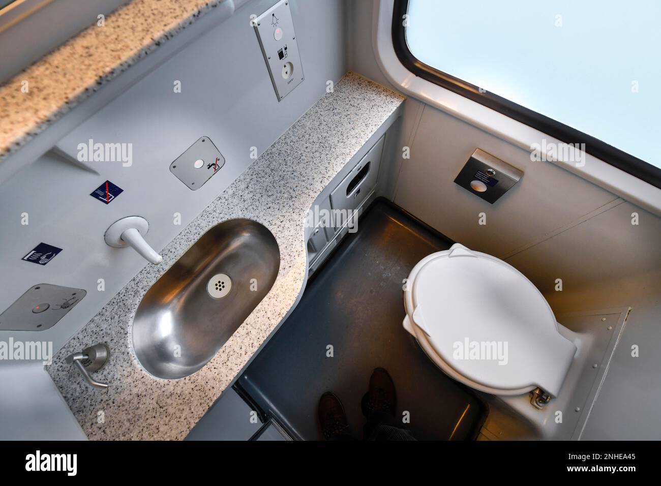 Train toilet hi-res stock photography and images - Alamy