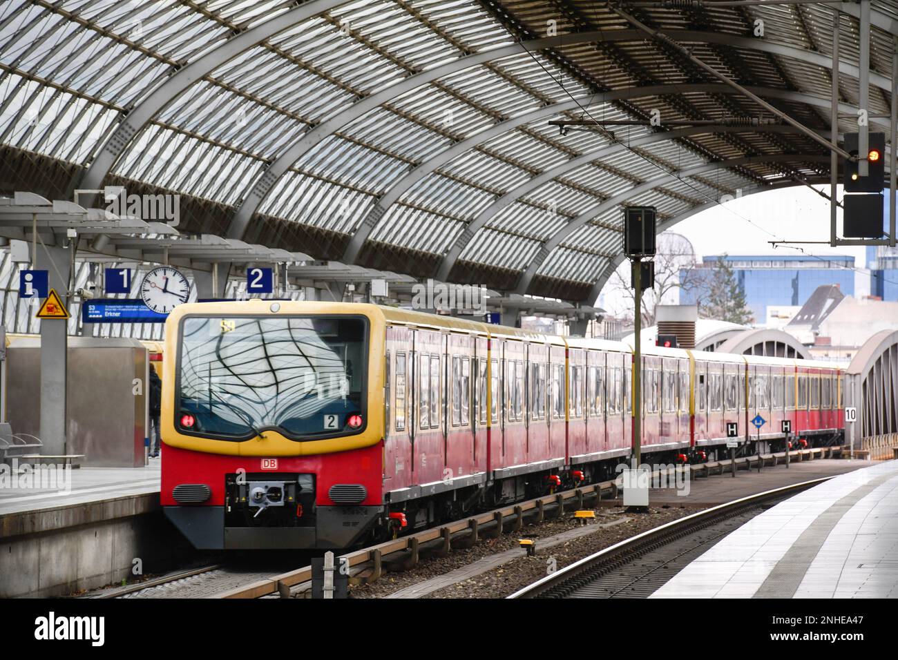 S-Bahn, Spandau station, Berlin, Germany Stock Photo - Alamy