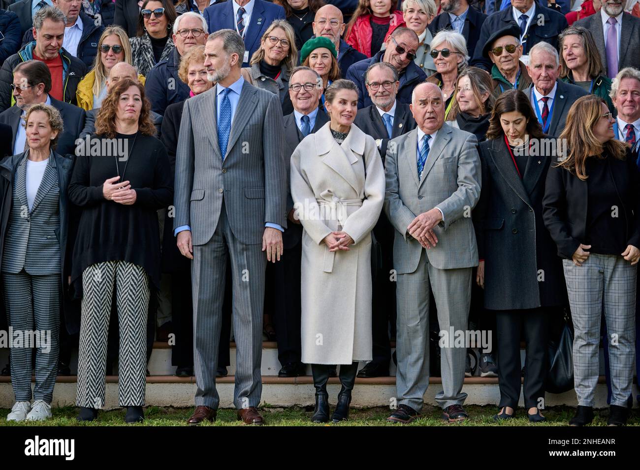 (L-R) Family photo, the president of the Balearic Government, Francina ...