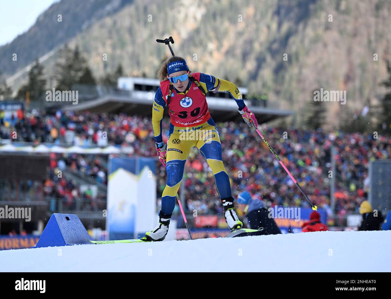 Hanna Oberg from Sweden competes in the 15 kilometers individual ...