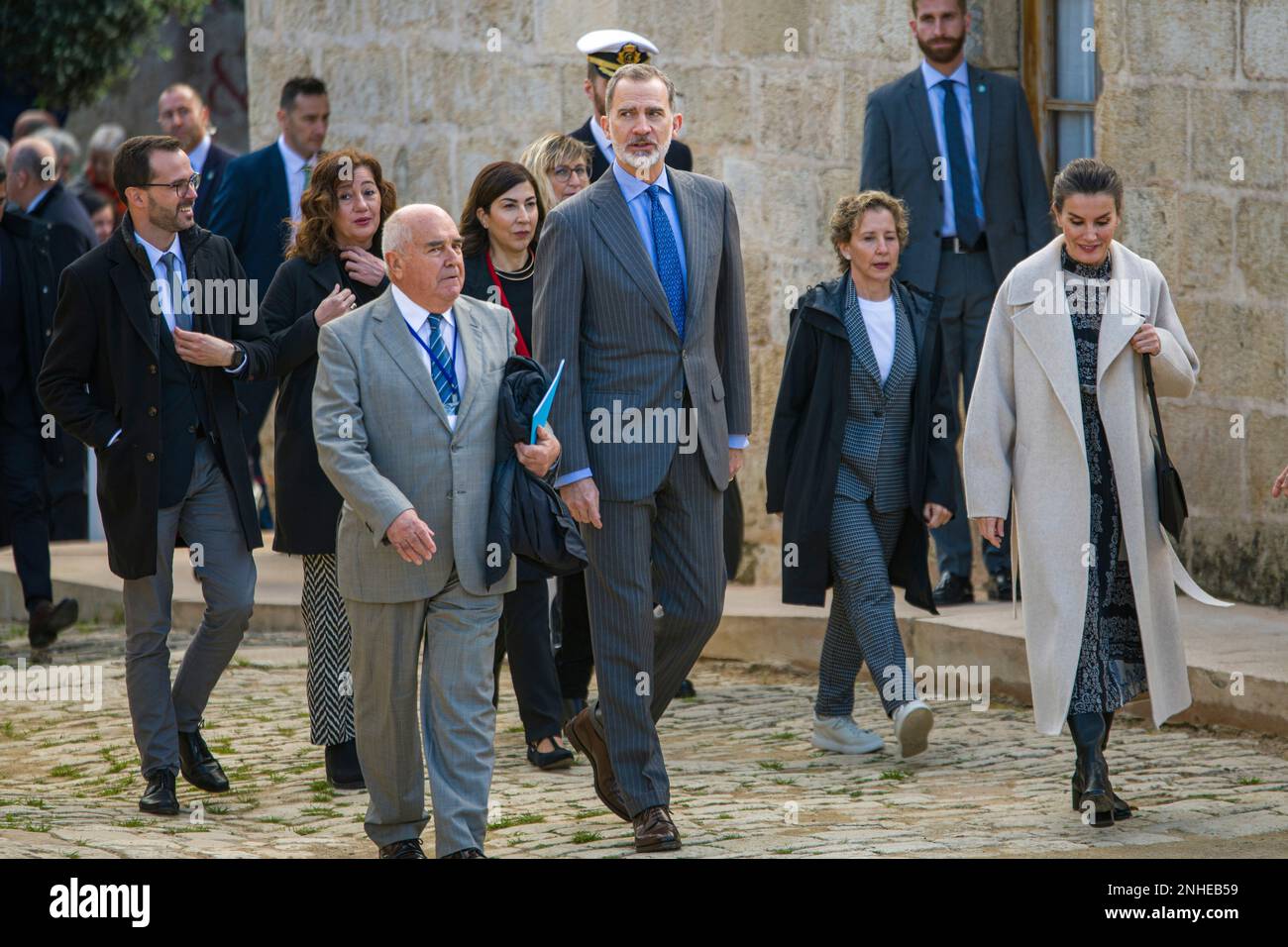 (L-R) The president of the Isla del Rey Hospital Foundation, General ...