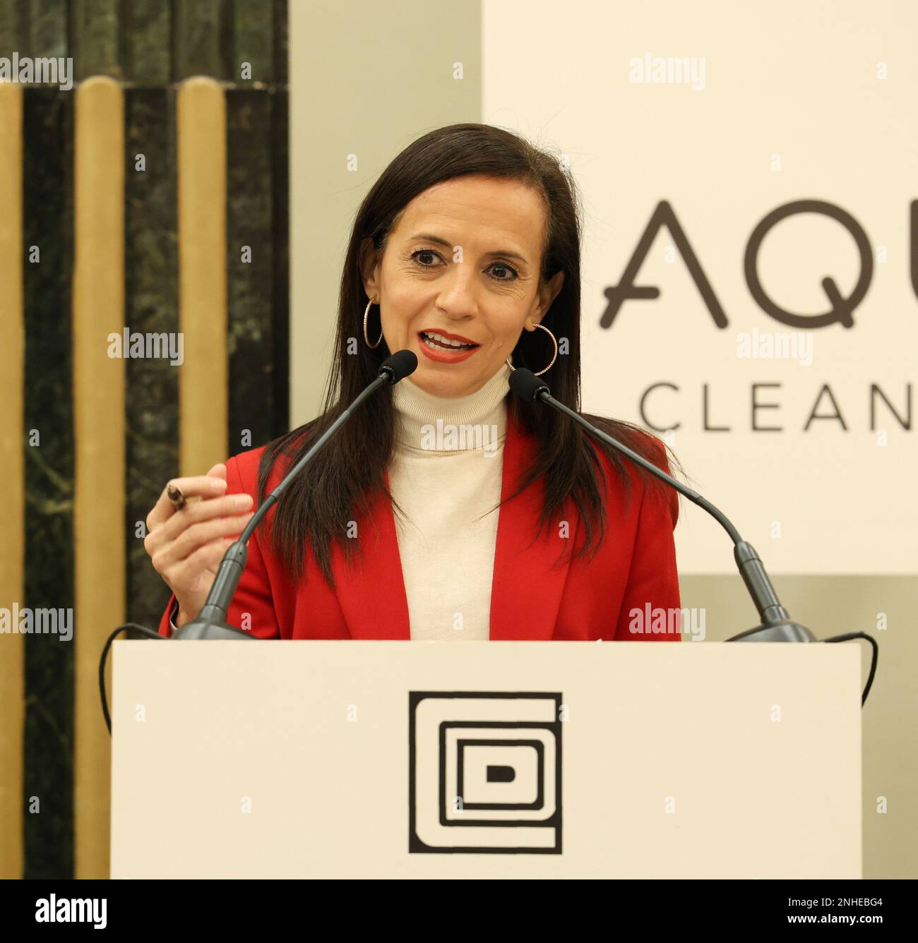 The president of Red Eléctrica de España, Beatriz Corredor ...