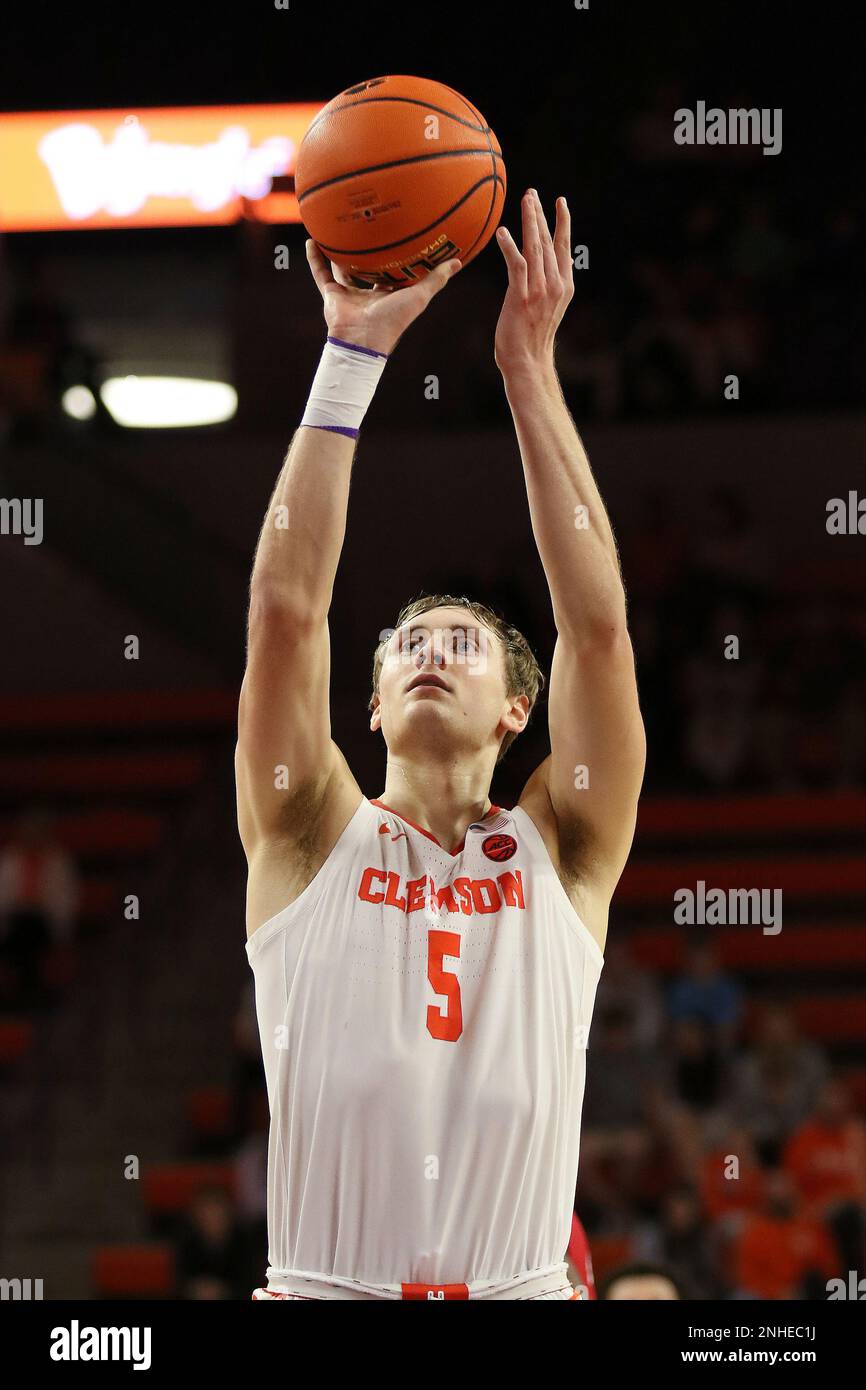 CLEMSON, SC - DECEMBER 30: Clemson Tigers forward Hunter Tyson (5 ...