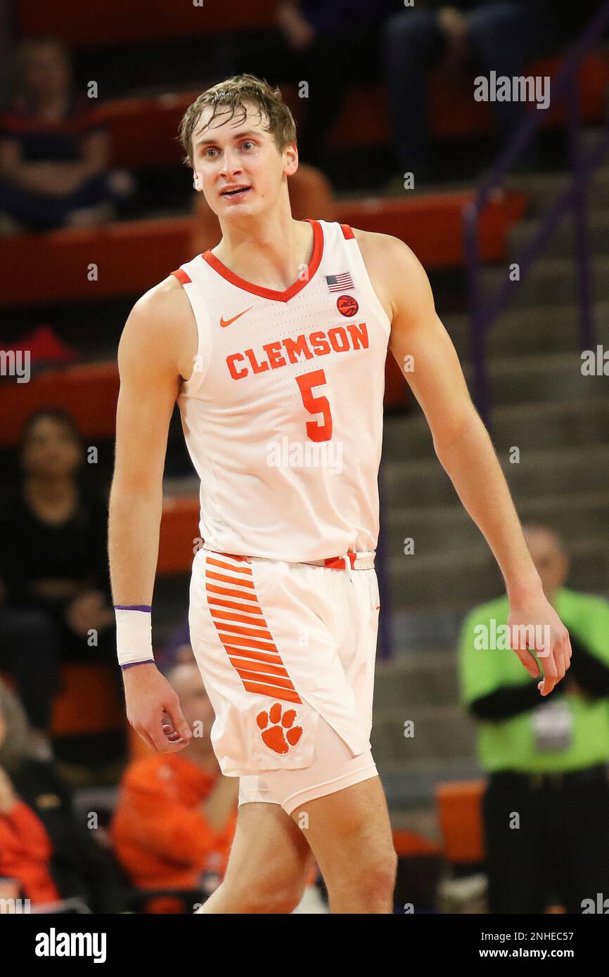 CLEMSON, SC - DECEMBER 30: Clemson Tigers forward Hunter Tyson (5 ...
