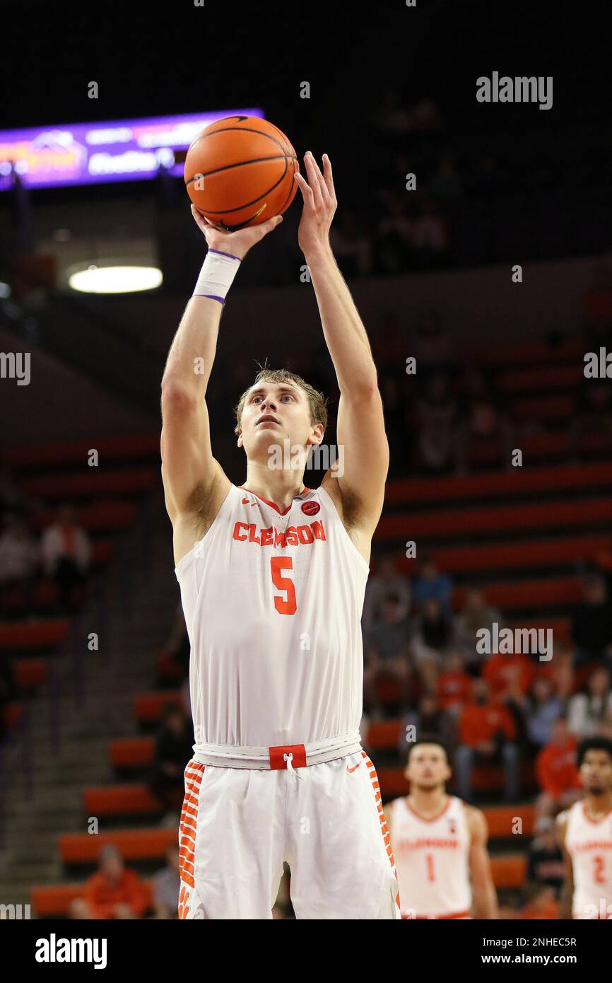 CLEMSON, SC - DECEMBER 30: Clemson Tigers forward Hunter Tyson (5 ...