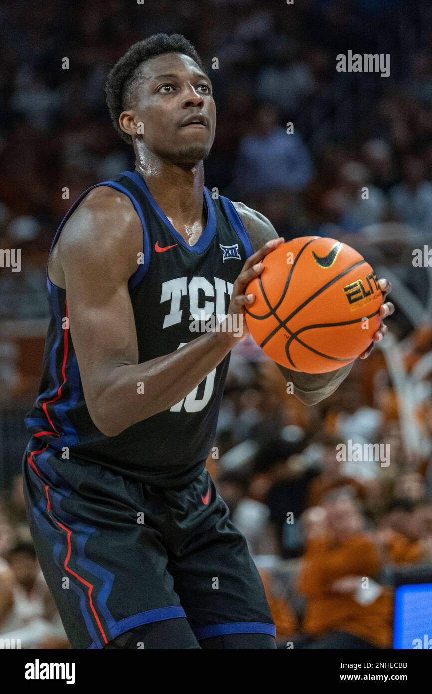 Jan 11, 2023. Damion Baugh #10 of the TCU Horned Frogs in action vs the ...