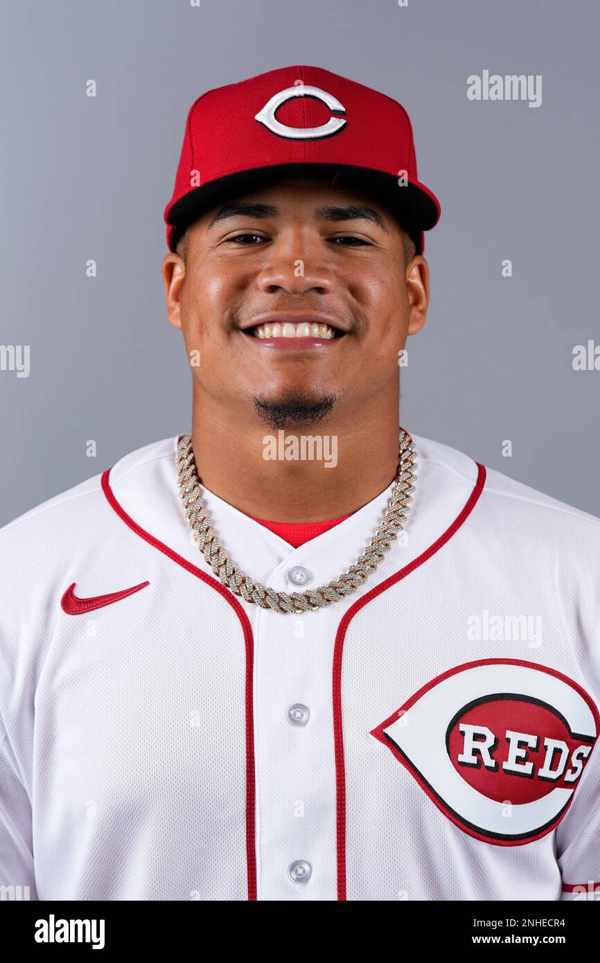 Cincinnati Reds infielder Noelvi Marte poses for a photograph during ...