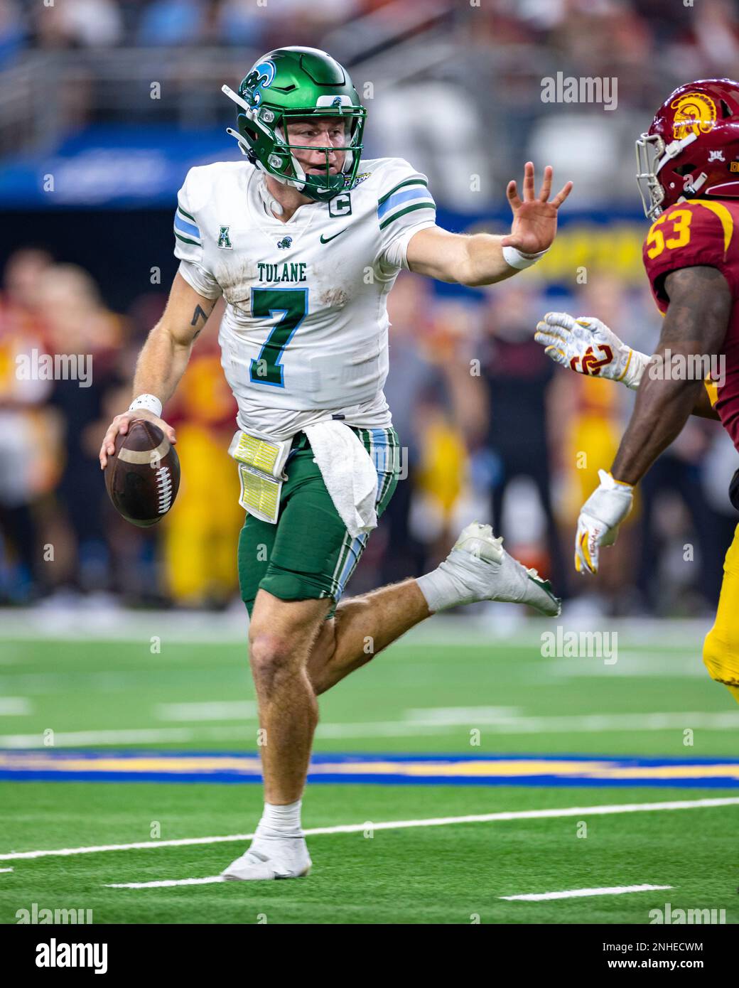 ARLINGTON, TX - JANUARY 02: Tulane Green Wave quarterback Michael Pratt ...